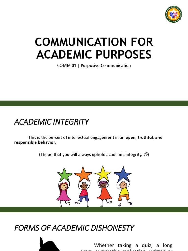 Chapter VI Communication For Academic Purpose | PDF | Academic ...