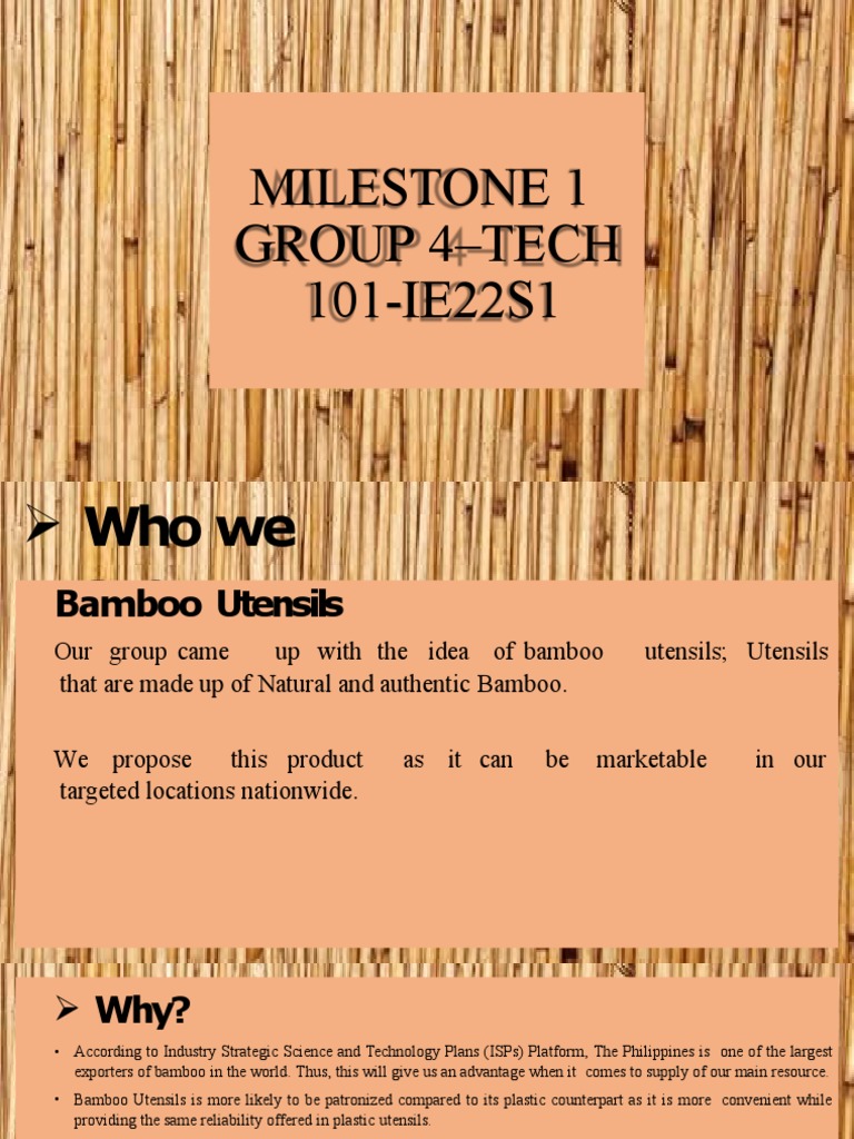 Milestone Group 4 1 Tech 101 - Ie22s1 | PDF | Demand | Spoon