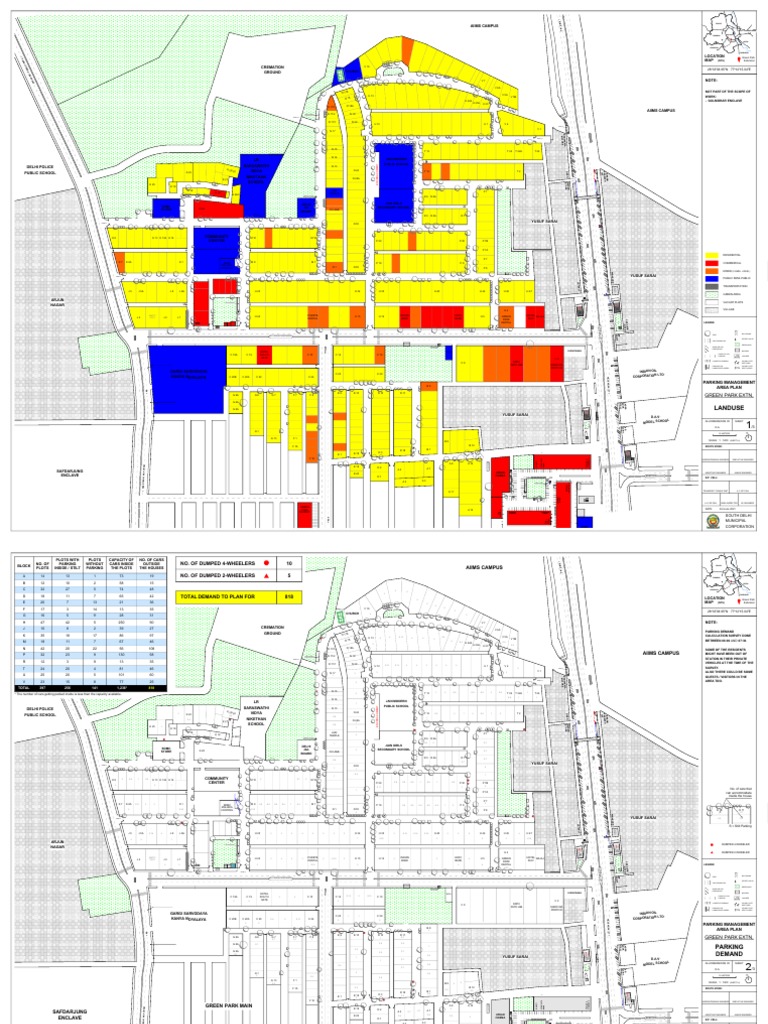 Green Park Parking Managment Plan, New Delhi | PDF