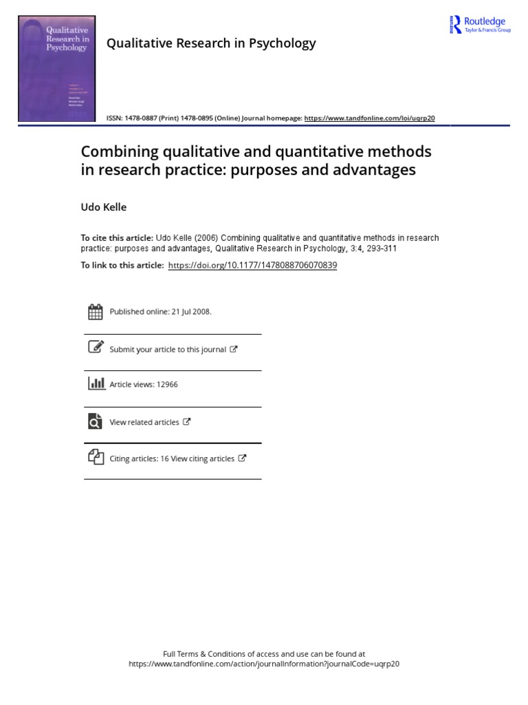 Kelle 2008 Combining Qualitative and Quantitative Methods in Research ... Kelle 2008 Combining Qualitative and Quantitative Methods in Research ...