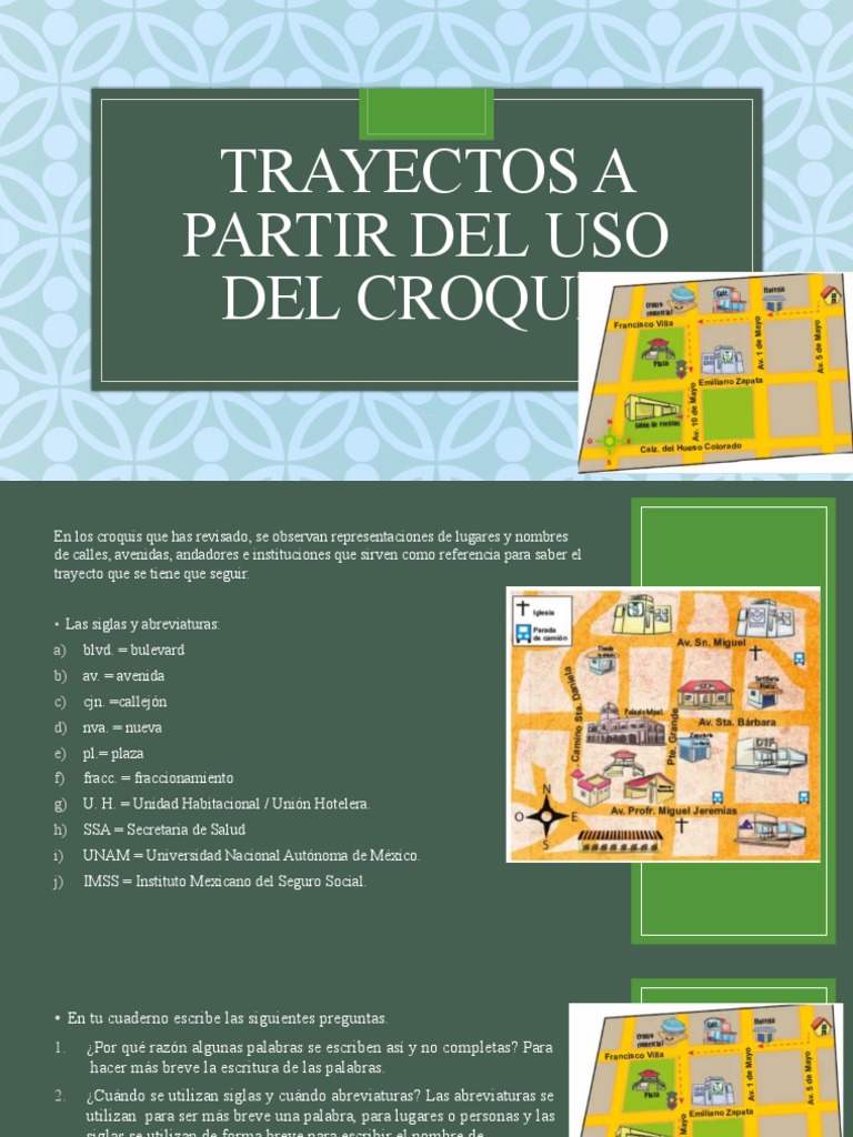 Trayectos A Partir Del Uso Del Croquis | PDF