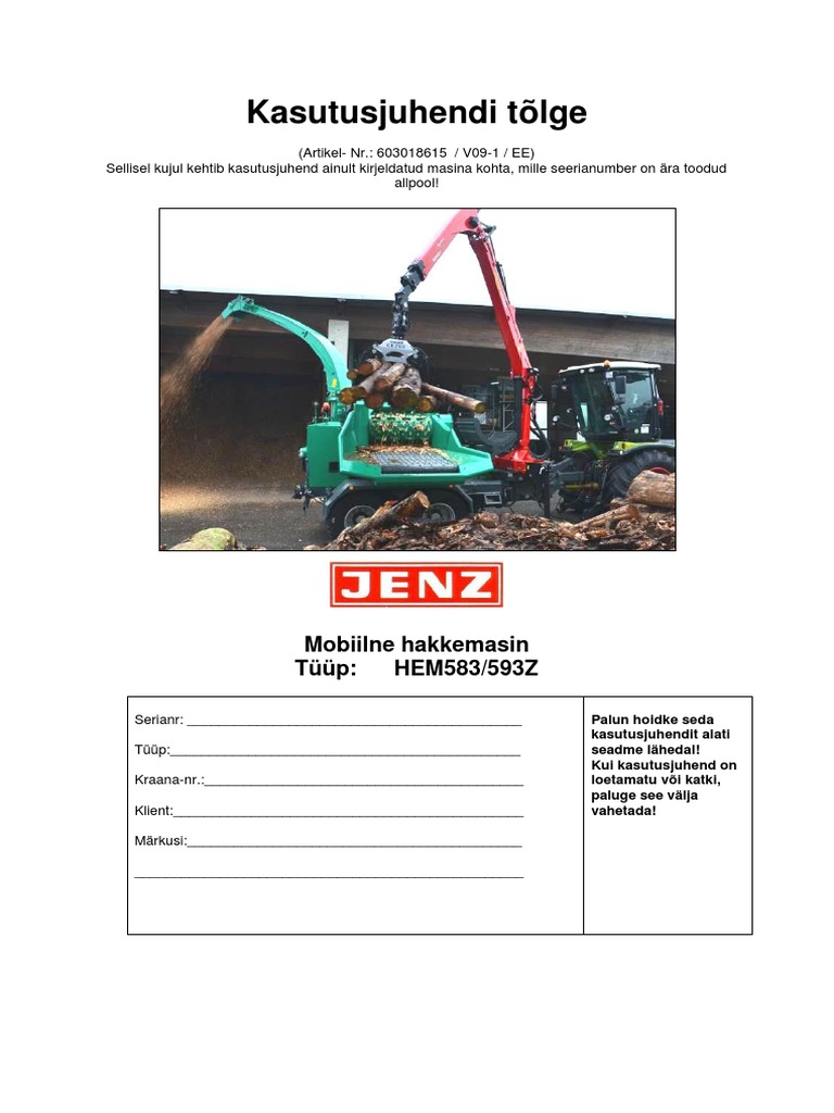 V09-1 Anleitung HEM583-593Z DokuPro Ee | PDF