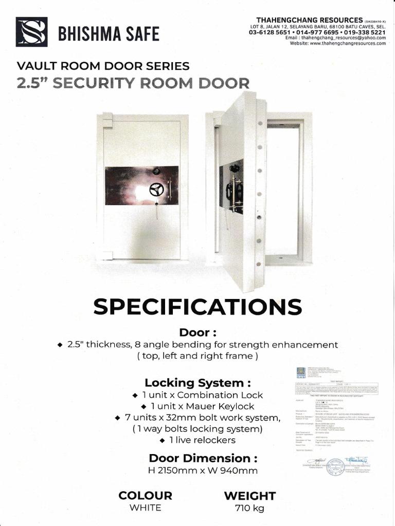 2.5 Security Room Door | PDF