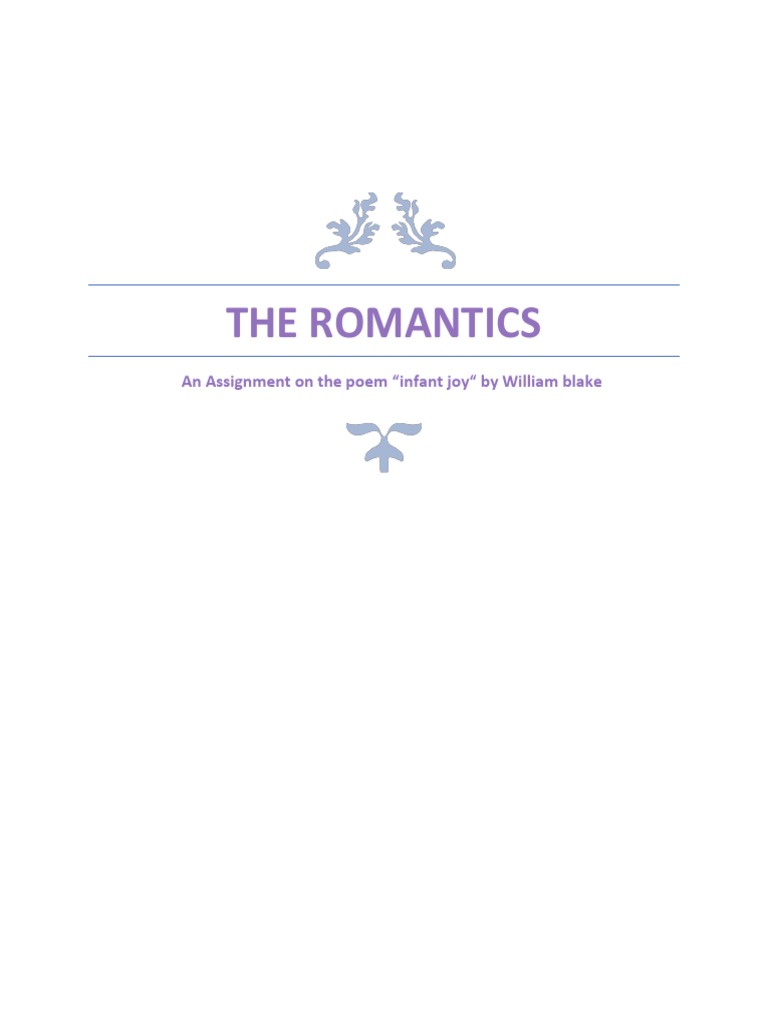 Infant Joy | Download Free PDF | Poetry