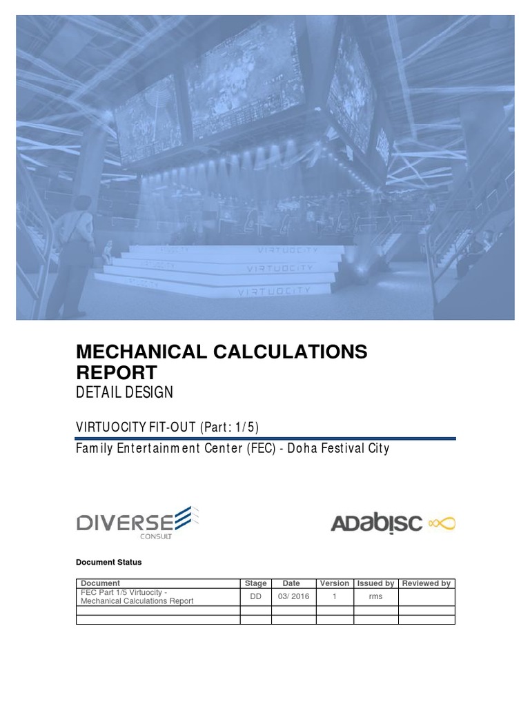 Mechanical Calculation Report | PDF