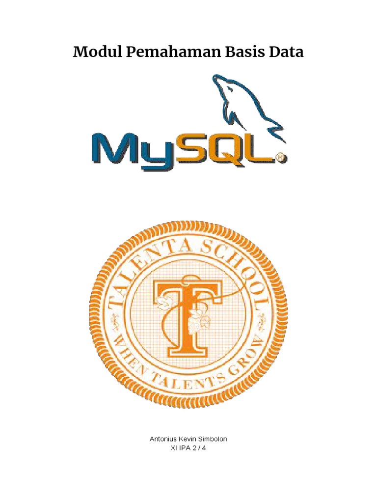 Tutorial Basis Data DDL & DML by Antonius Kevin Simbolon | PDF | Metode & Bahan Ajar | Teknologi ...