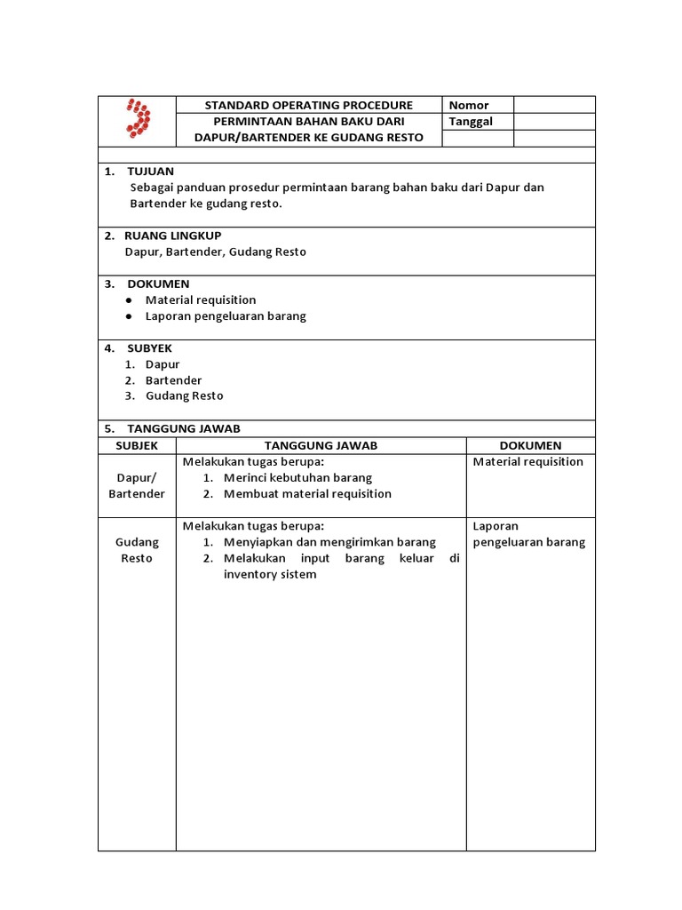 8 - Flowchart Flowchart Permintaan Bahan Baku Dari Dapur - Bartender Ke ...