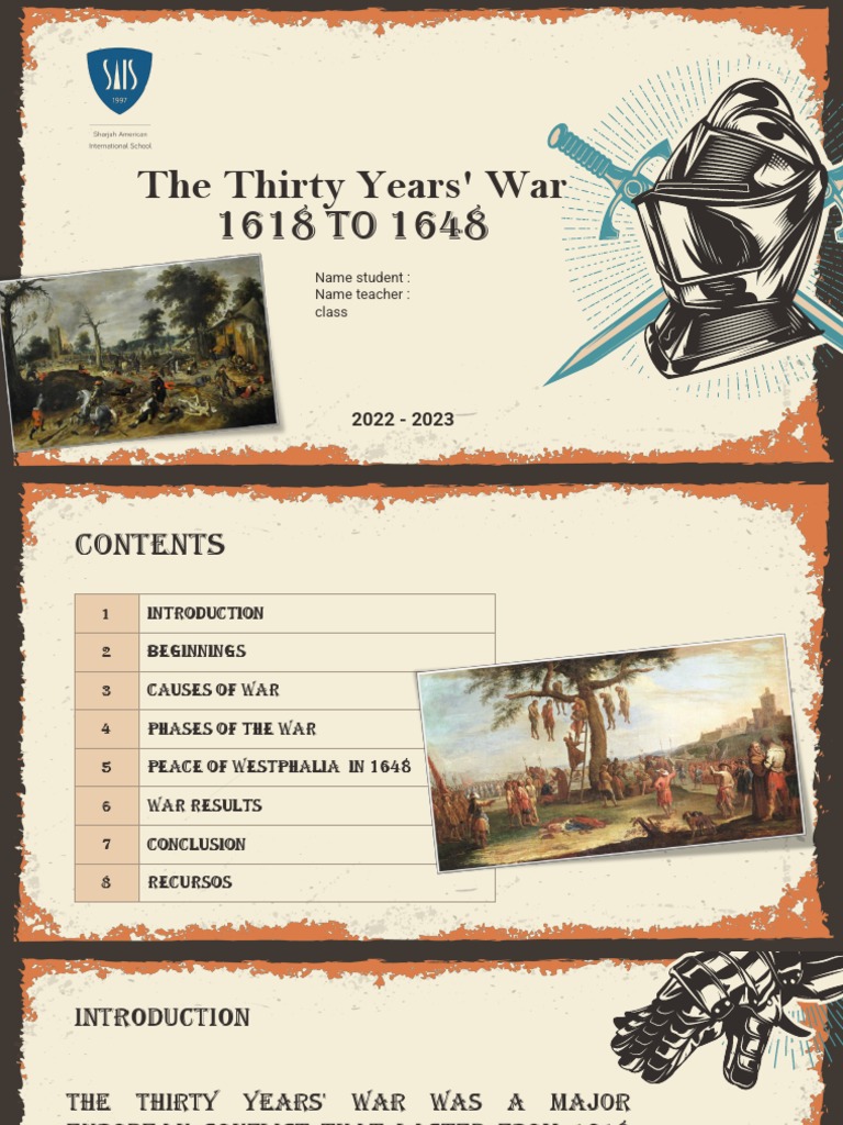 The Thirty Years' War | PDF | 2nd Millennium Conflicts | Early Modern ...