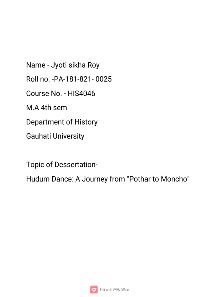 Dessertation 1st Draft | PDF