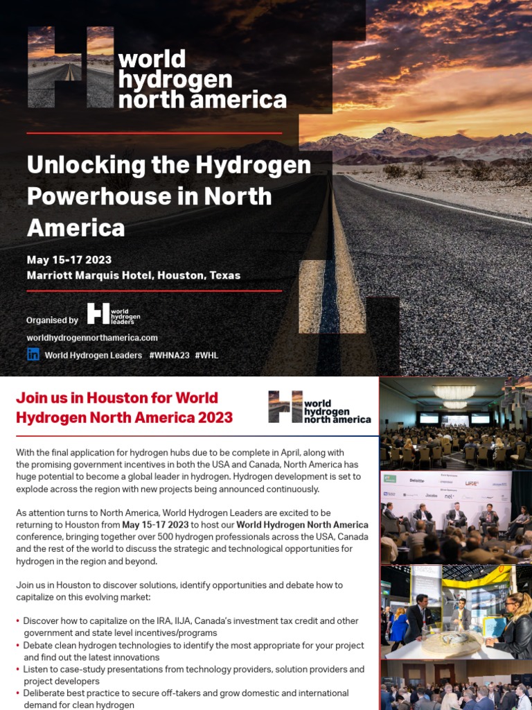 World Hydrogen North America 2023 Brochure | PDF | Carbon Capture And ...