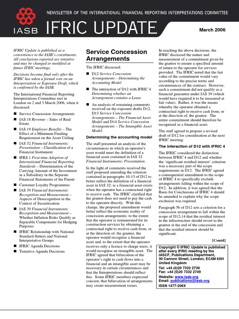 IFRIC update - Mars 2006 | PDF