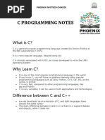 C Programming Handwritten Notes | PDF