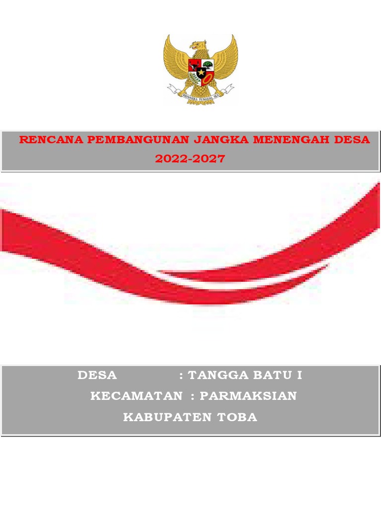Cover RPJM Desa | PDF