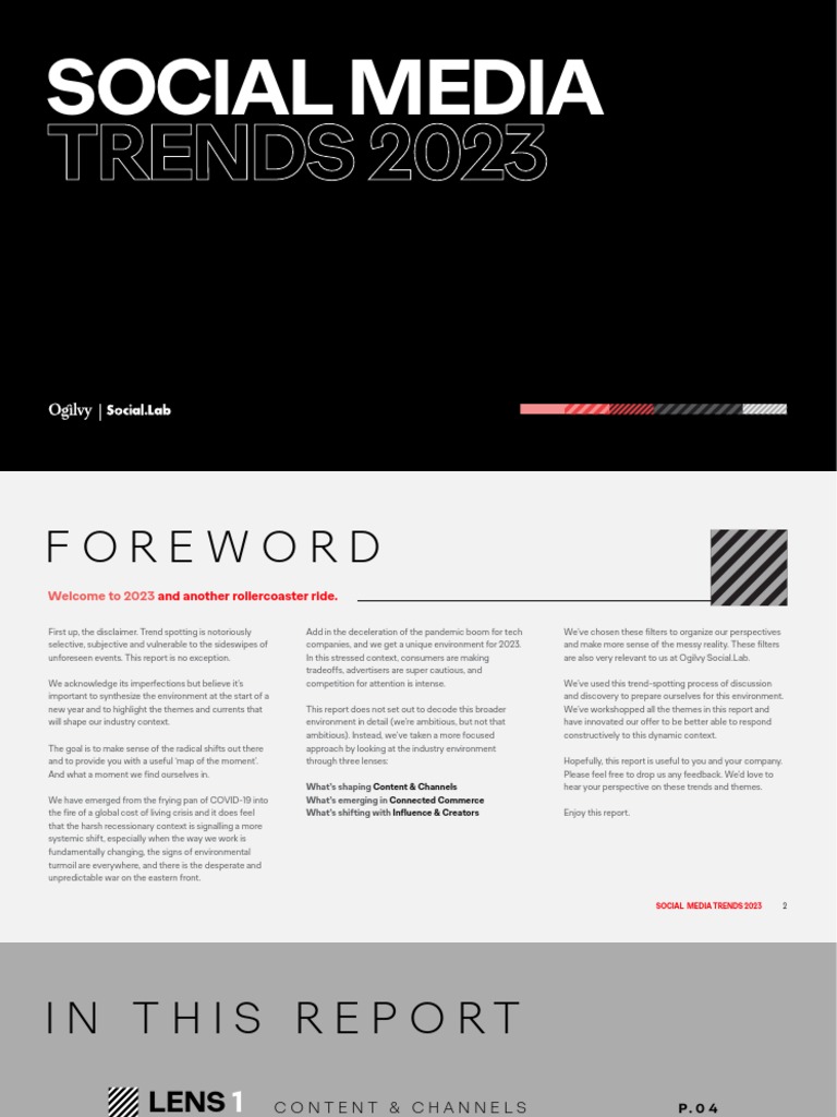 2023 Social Media Trends Overview | PDF | Social Media | Popular ...