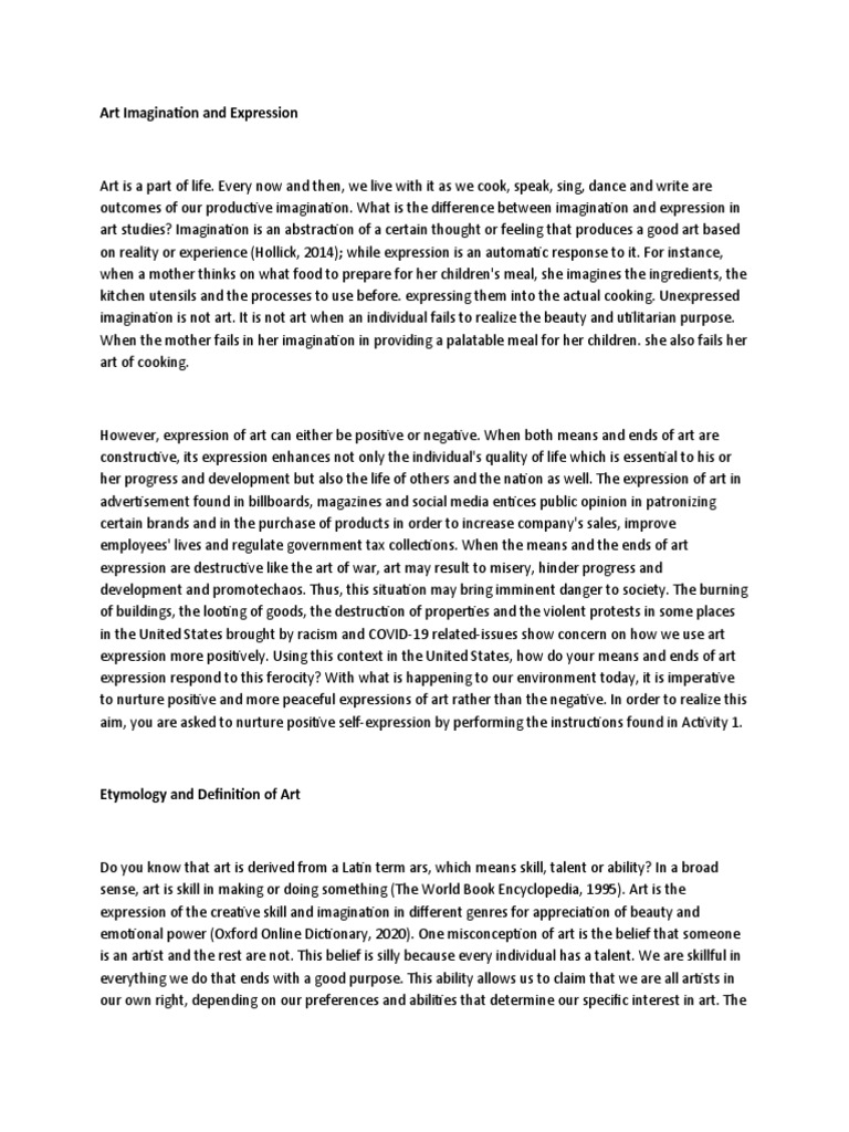 Art Appreciation PDF | PDF | Social Science | Philosophy