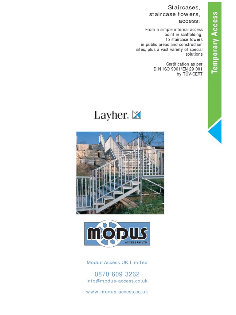 Modus Layher Scaffolding Access Systems Download Free Pdf Stairs Scaffolding