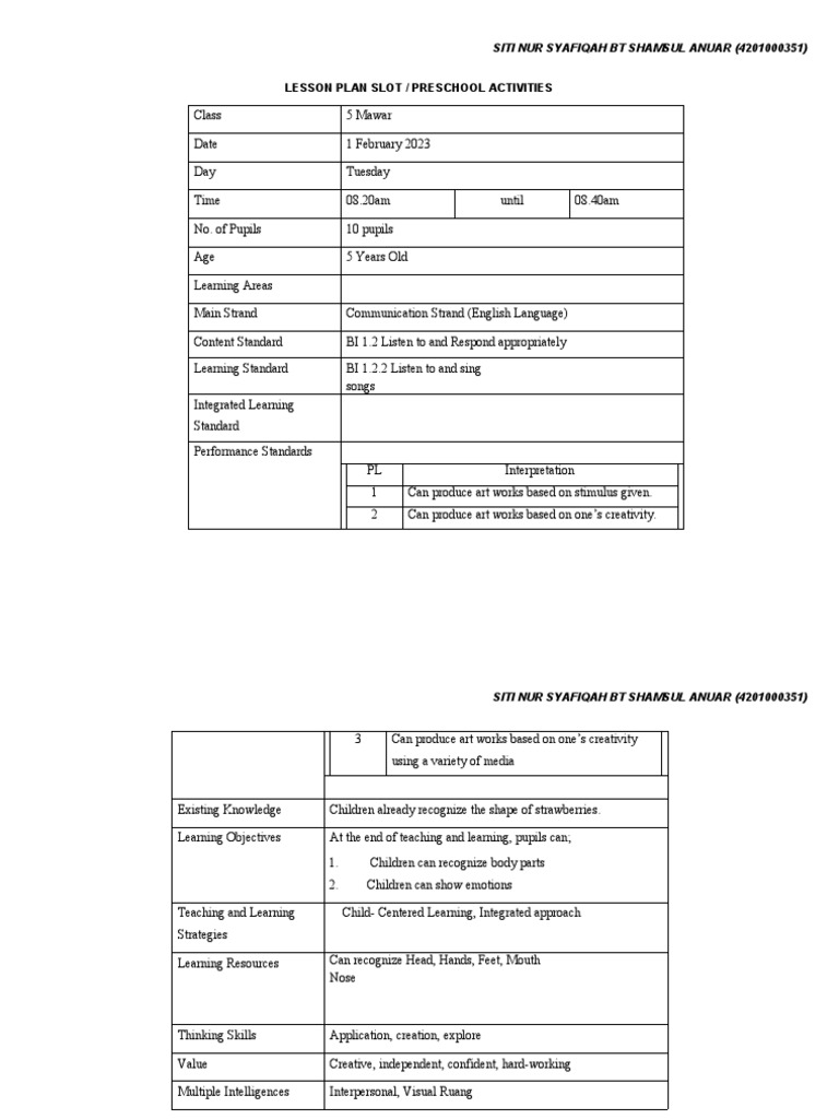 RPS Aina | PDF | Learning | Teachers