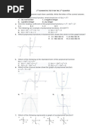 Math 10 Pre & Post Test Module 3 | PDF | Polynomial | Function ...