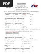 Math 10 Diagnostic Test 2018 2019 | PDF | Polynomial | Ratio