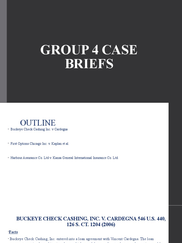 Oup 4 Case Brief | PDF | Arbitration | Justice