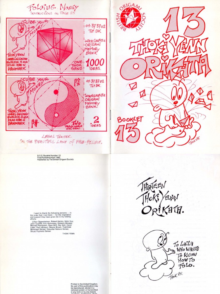 BOS - British Origami Society - BOS Booklet 013 (1985) | PDF