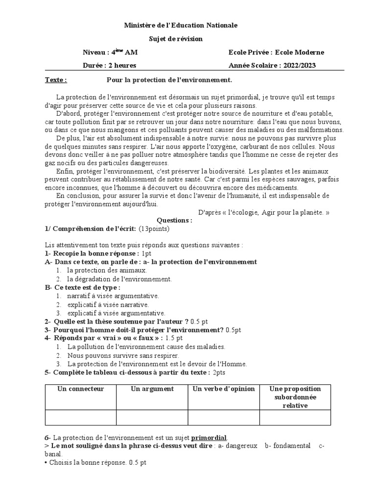 Protection de l'environnement essentielle | PDF | Protection ...