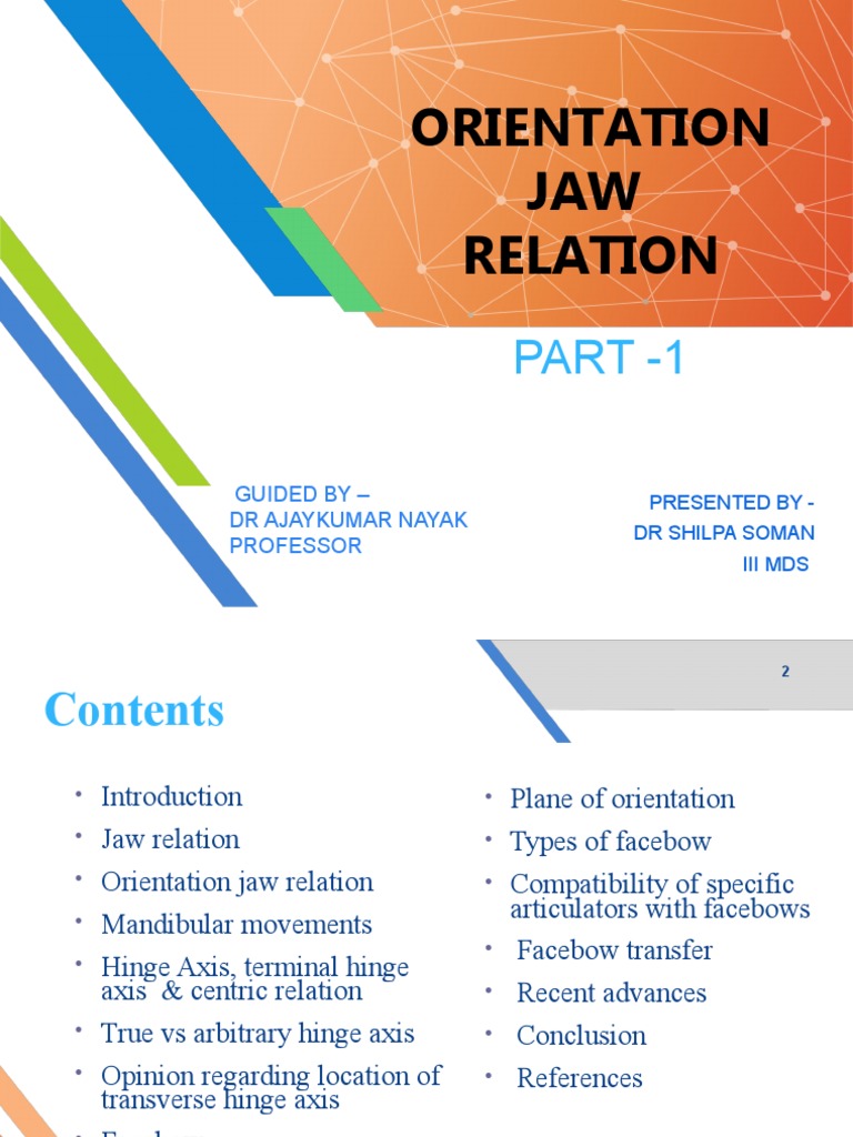 Understanding Orientation Jaw Relation | PDF