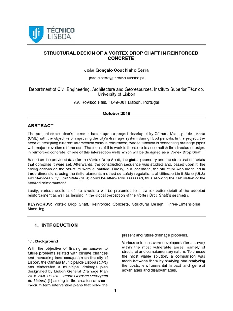 Vortex Drop Shaft Pdf