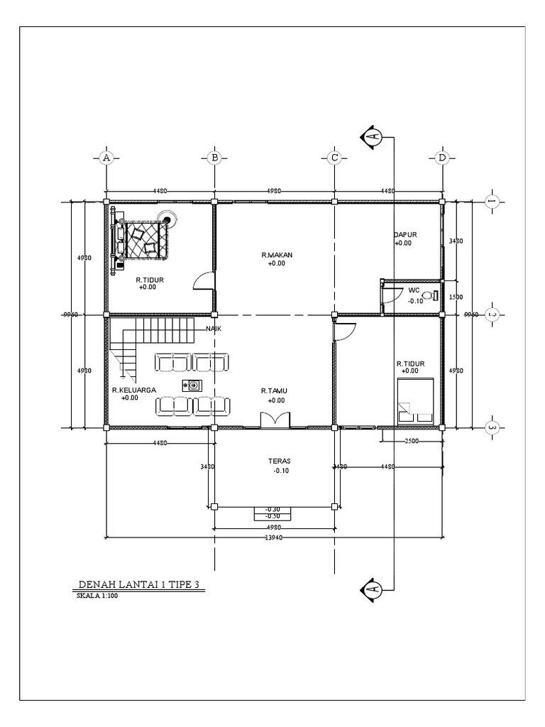 Efd Denah Lantai 1 | PDF