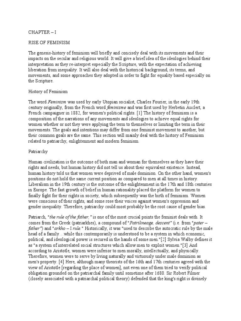 Chapter 1 | PDF | Gender Studies | Feminism