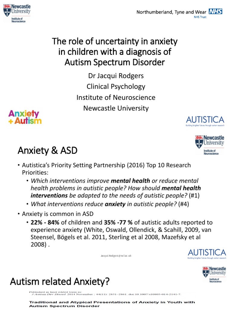 Autistica Mental Health Jacqui Rodgers Slides | PDF | Autism Spectrum ...
