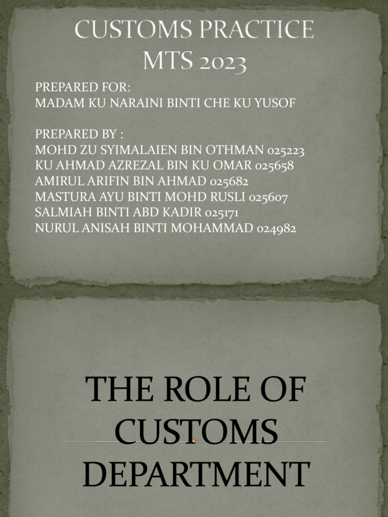Overview of Customs Act 1967 | PDF | Customs | Audit