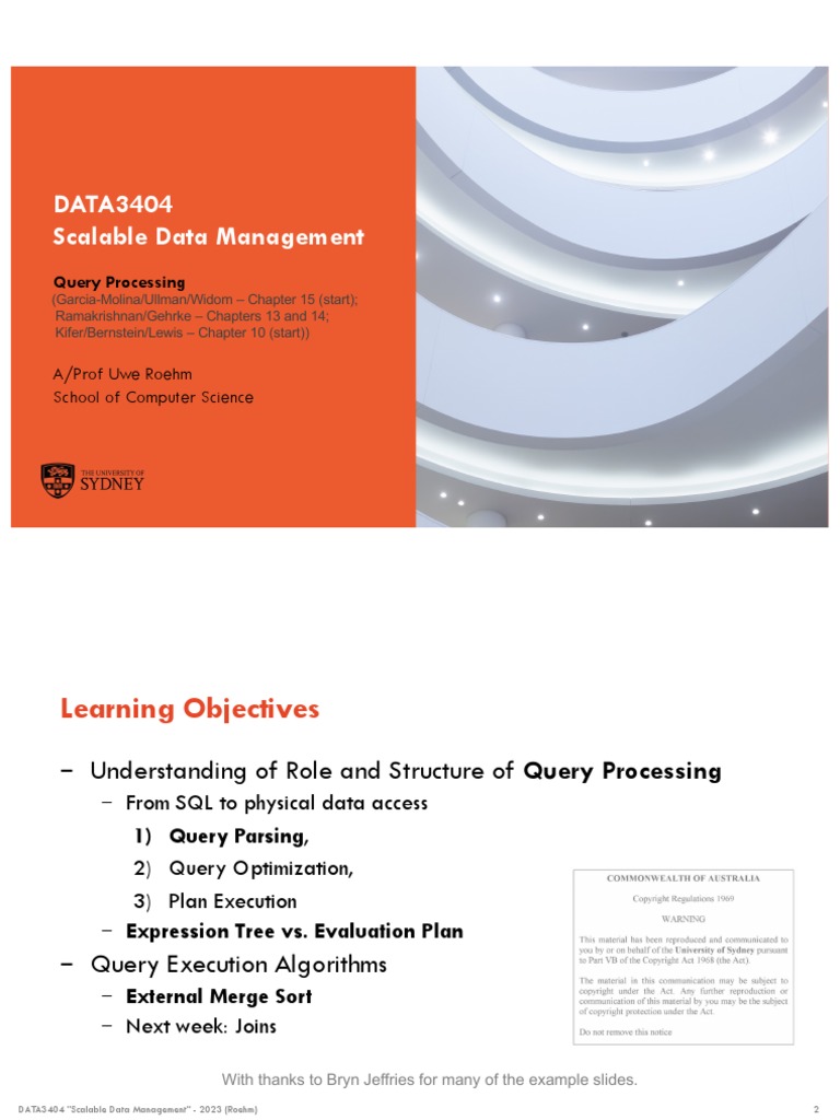 06 QueryProcessing-noblanks | PDF | Relational Model | Databases