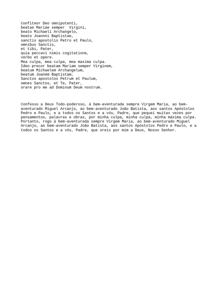 Confiteor | PDF