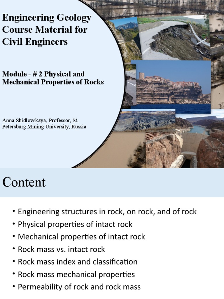 Module 2 Physical and Mechanical Properties of Rocks 2 | PDF | Strength ...