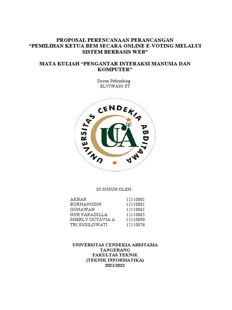 Proposal Matkul Bu Elvi Semester 4 | PDF