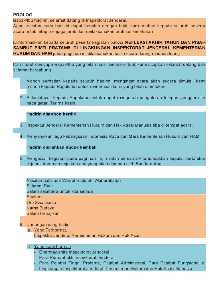 Teks MC Workshop Lkjip | PDF | Kajian Bahasa Asing | Hukum