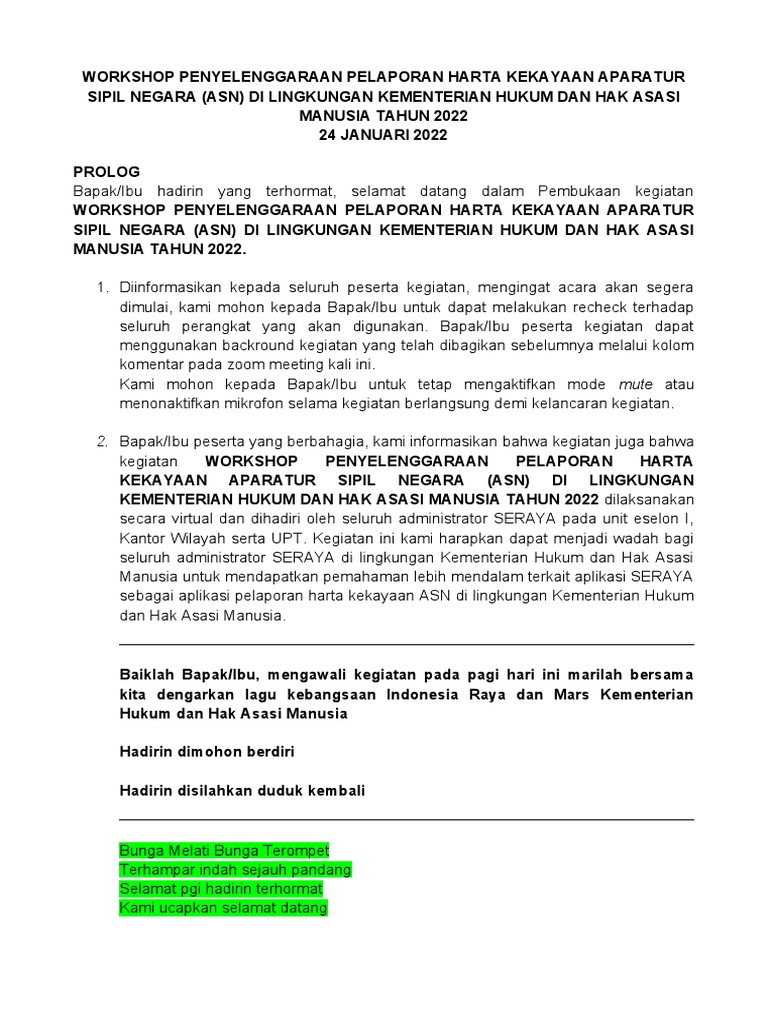 Teks MC Lhkasn | PDF | Karier & Perkembangan