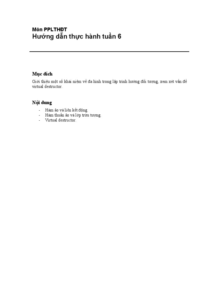 HDTH-Đa Hình OOP | PDF