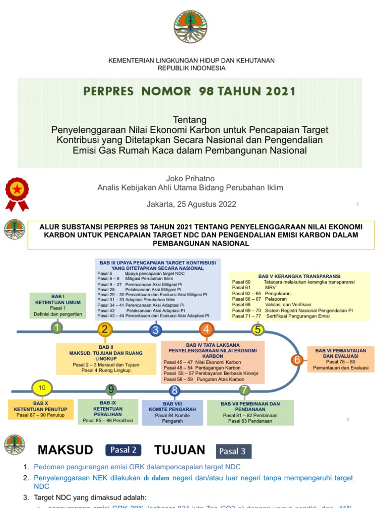 Bahan Sosialisasi PERPRES 98 TH 2021-KKP-25 Agts | PDF | Komputer | Teknologi & Rekayasa