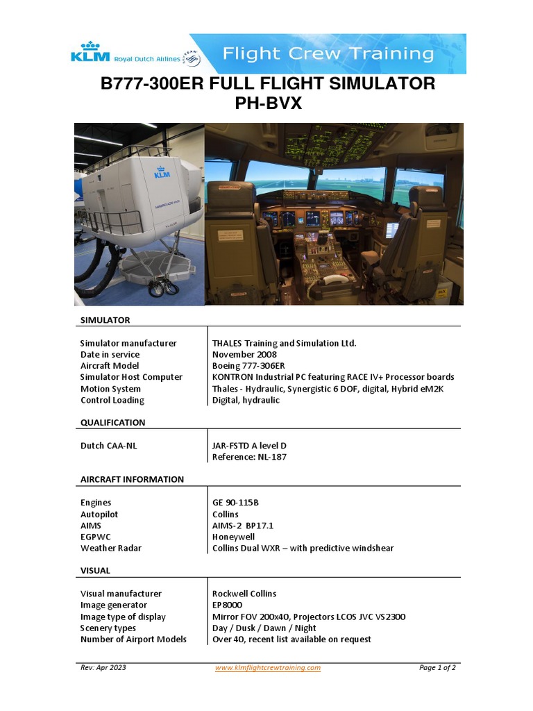 KLM B777-300 BVX | PDF