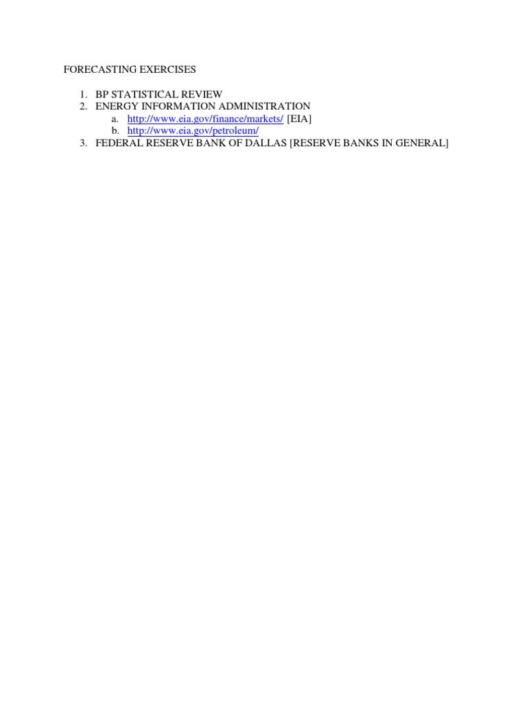 Forecasting Exercise2 | PDF