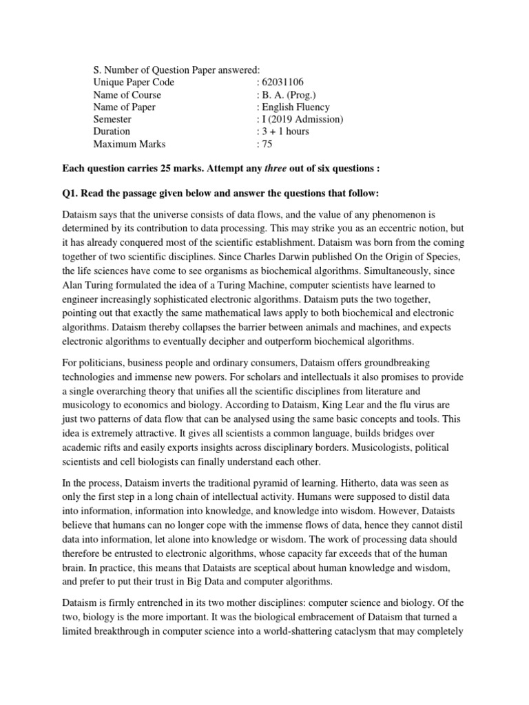 Understanding Dataism in Science | PDF | Data | Algorithms