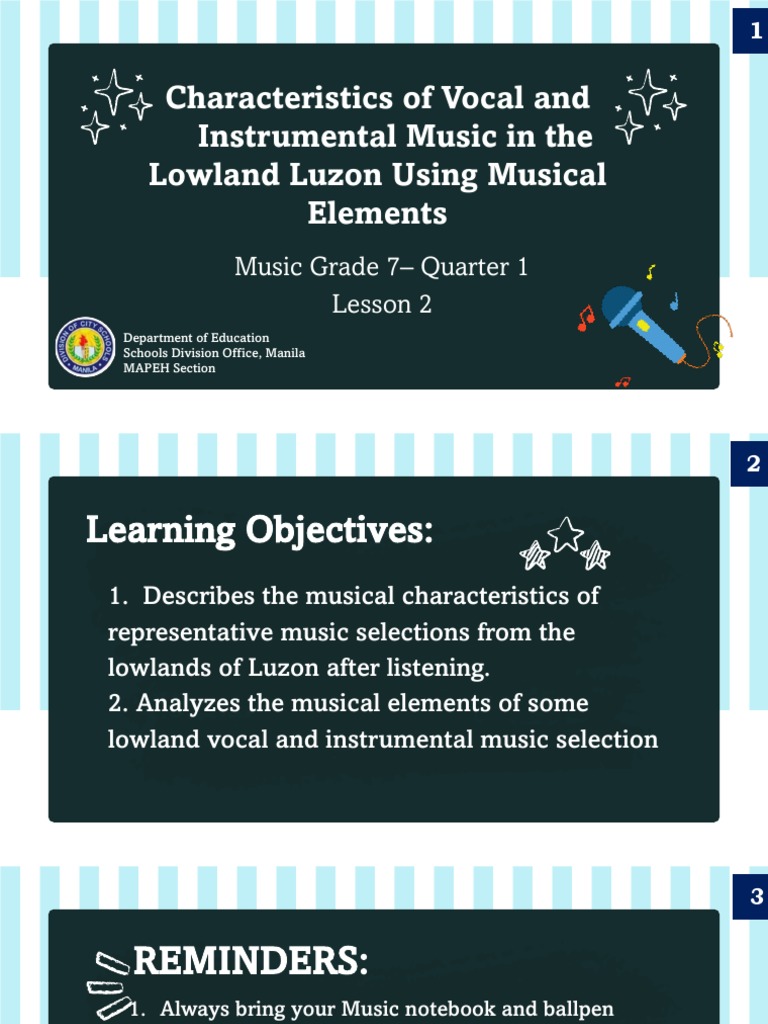 Characteristics of Vocal and Instrumental Music in The Lowland Luzon ...