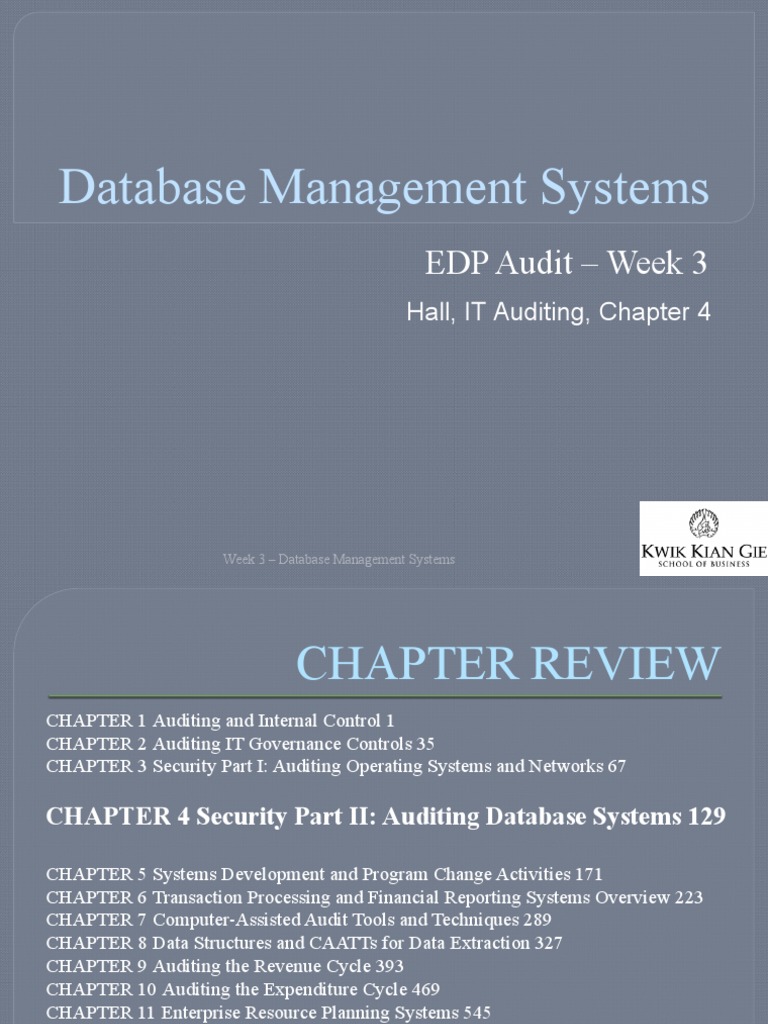 EDP Week 3 Database Management Systems | PDF | Databases | Sql