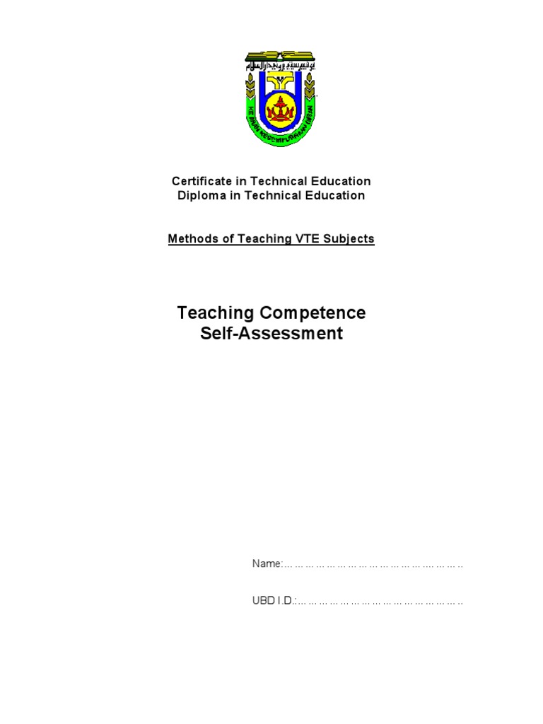 Teaching Competency Self-Assessment Tool | PDF | Competence (Human ...
