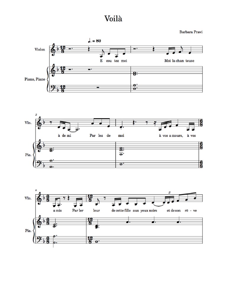 Barbara Pravi_Voilà | PDF