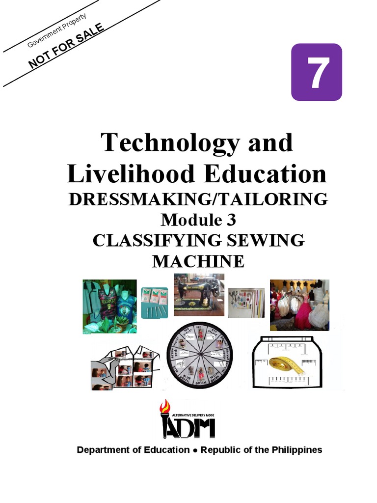 TLE7 Mod3 Classifying-Sewing-Machine V3 | PDF | Sewing Machine | Sewing