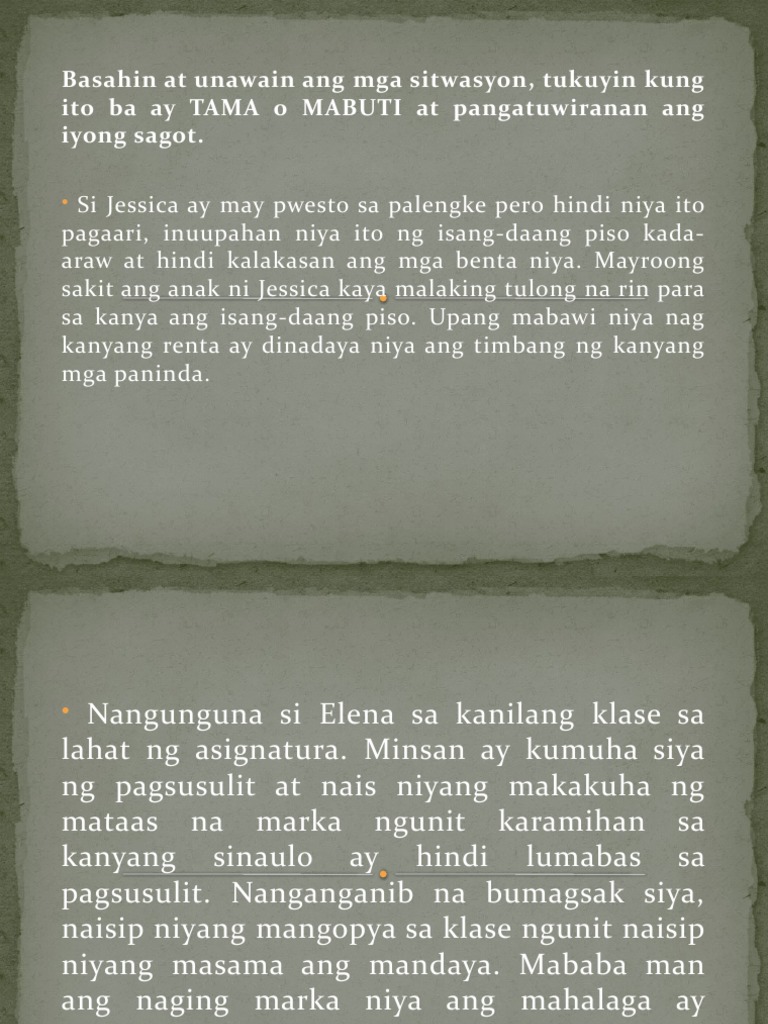 WEEK 5 (1) - Ang Paggawa Bilang Paglilingkod at Pagtaguyod NG Dignidad ...