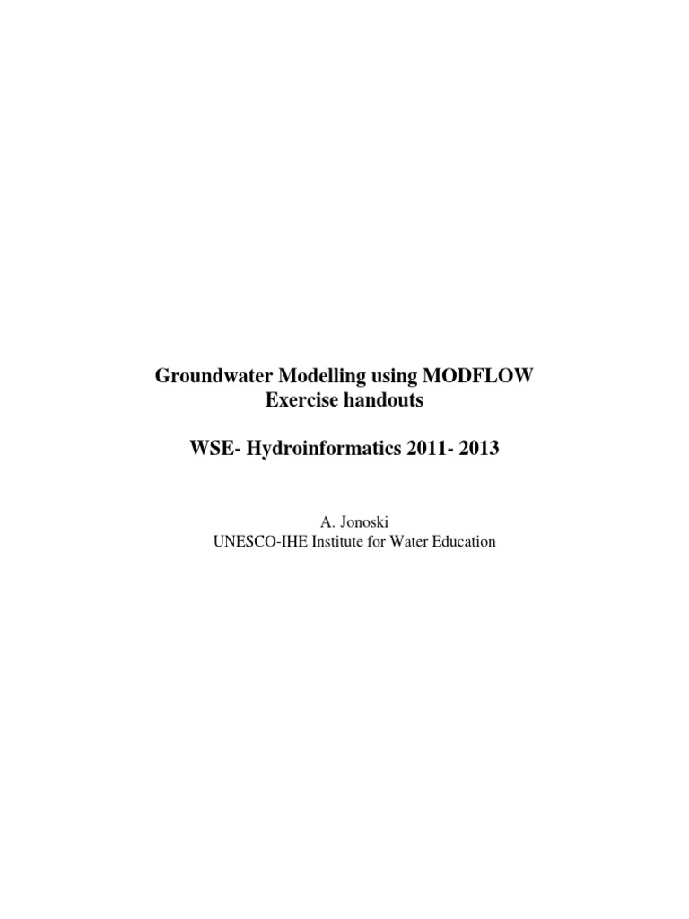 Exercises GW Modelling Handout 2012 1 | PDF | Aquifer | Groundwater